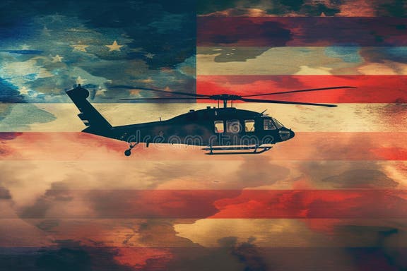 Winged Sentinel: Defending Our Borders. Stock Illustration ...