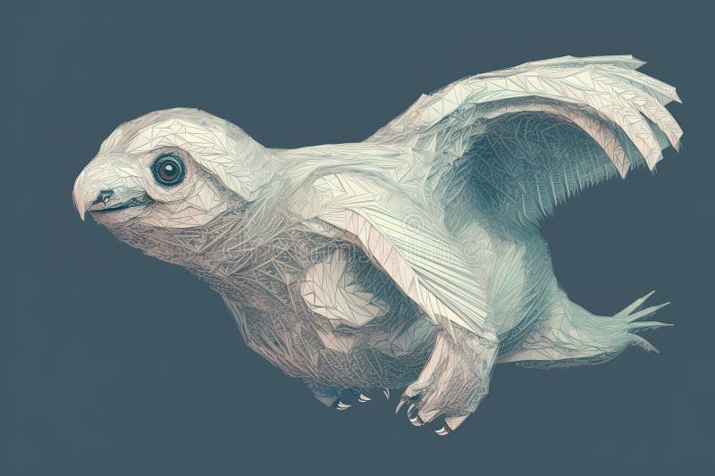 A Winged Sloth with Fish Scales. Generative AI Stock Illustration ...