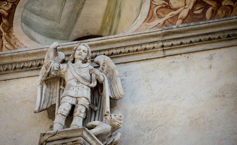 Winged statue stock image. Image of architecture, monument - 49880227