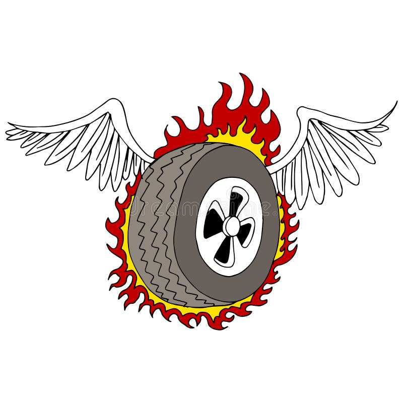 Flying Tire Logo Yesterland: Luigi's Flying Tires