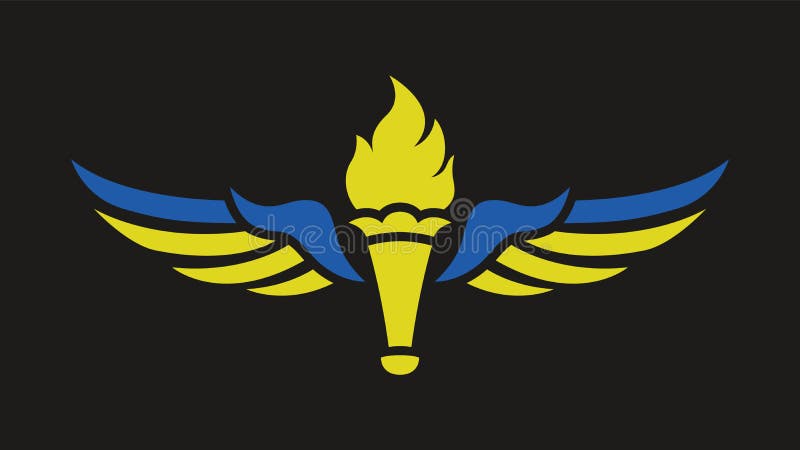 Torch with the Fire of Prometheus and a Laurel Branch with Parchment ...