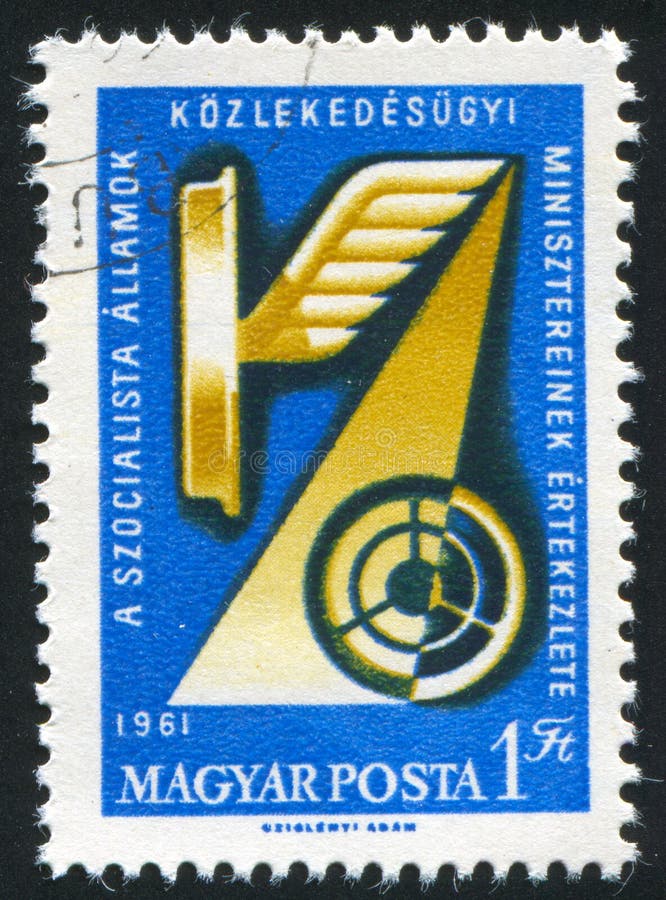 Winged Wheel - a Sign Railwaymen Stock Photo - Image of partly, high ...