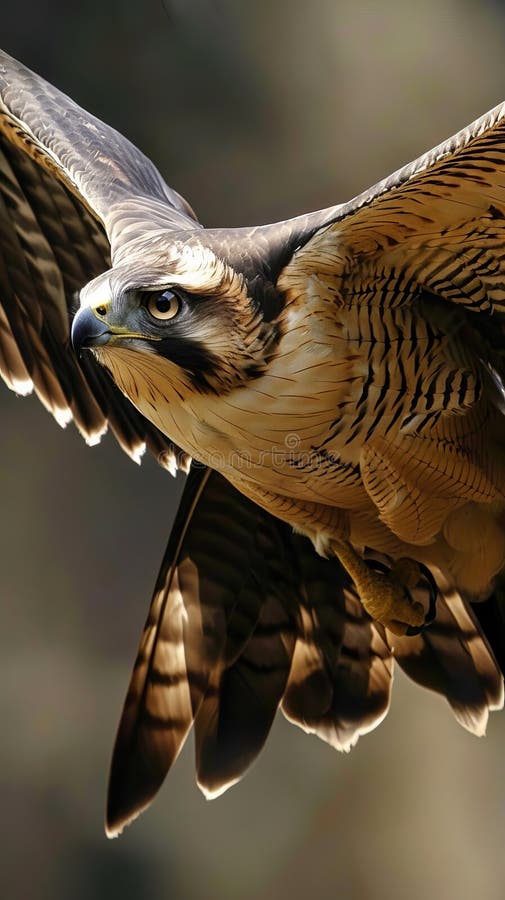 Winged Wonder Combine a Hawk with a Bat Capturing the Essence of Speed ...