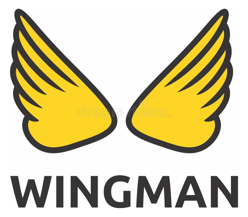 Wingman stock vector. Illustration of typography, concept - 237442041