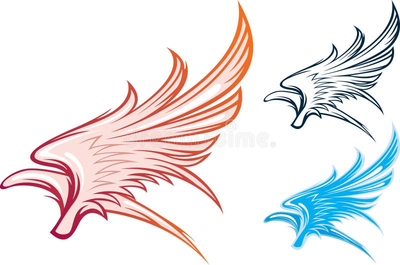 Wings stock vector. Illustration of round, wing, angel - 11353376
