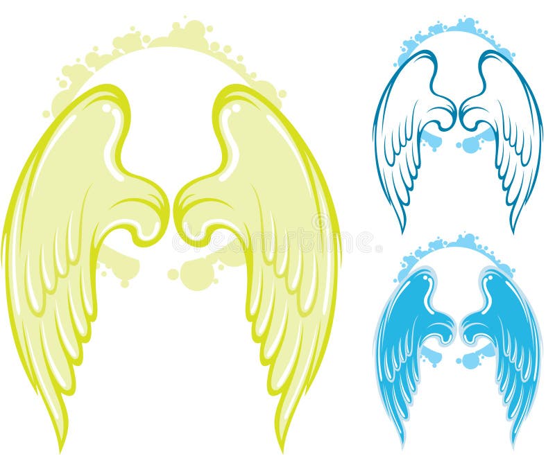 Wings stock vector. Illustration of round, wing, angel - 11353376