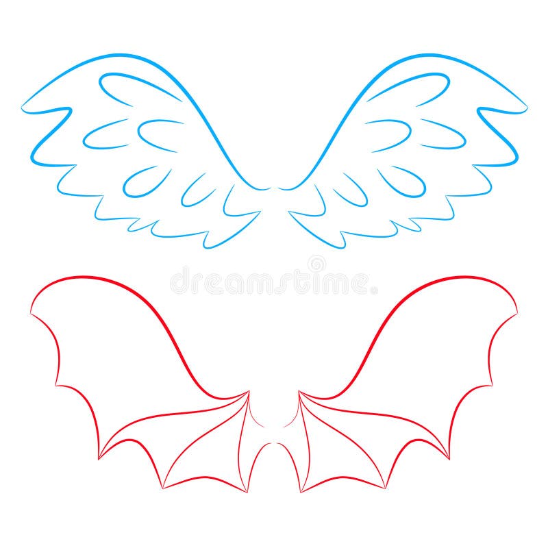 Easy Drawings Of Demon Wings