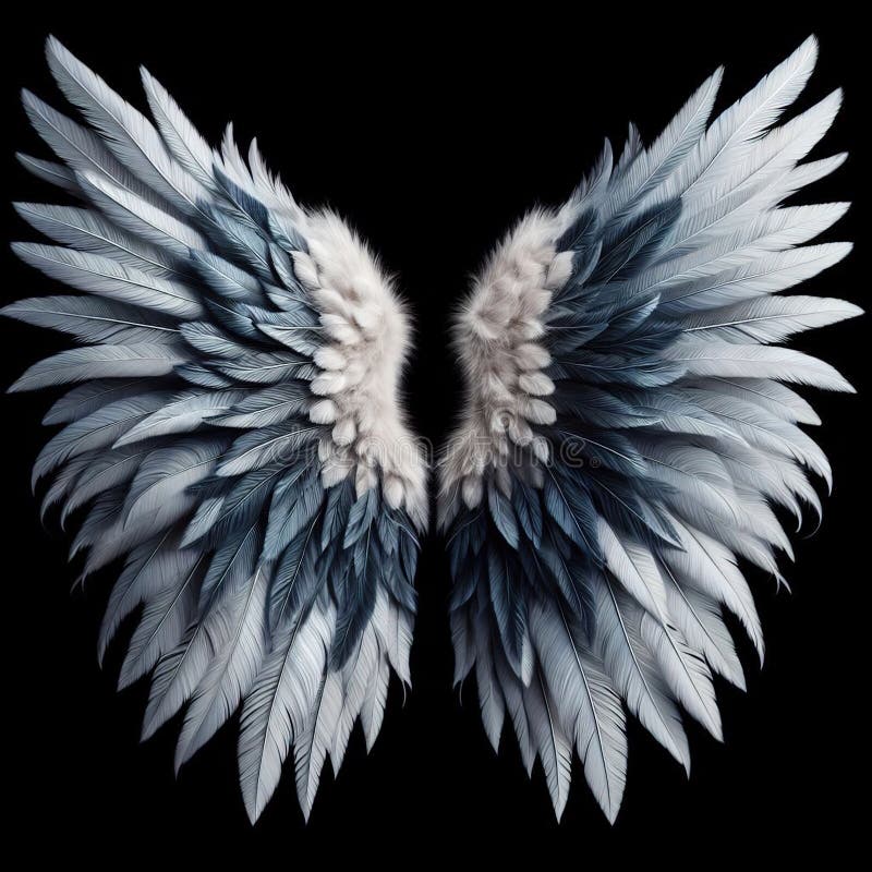 Wings Angel Isolated White Red Background Angels - Ai Generated Stock ...