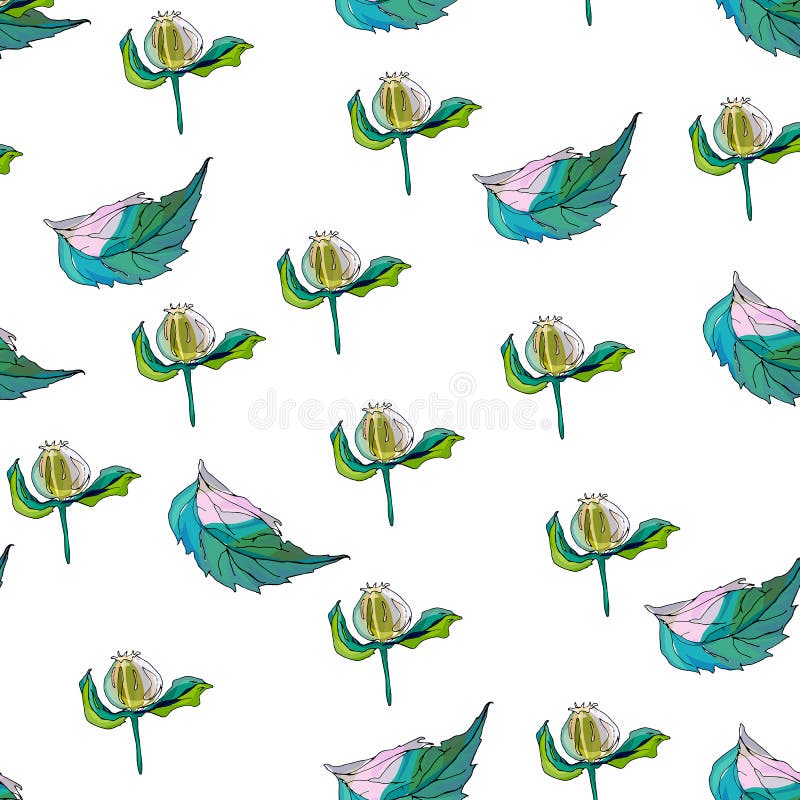 Wings and buds stock illustration. Illustration of purple - 165427969