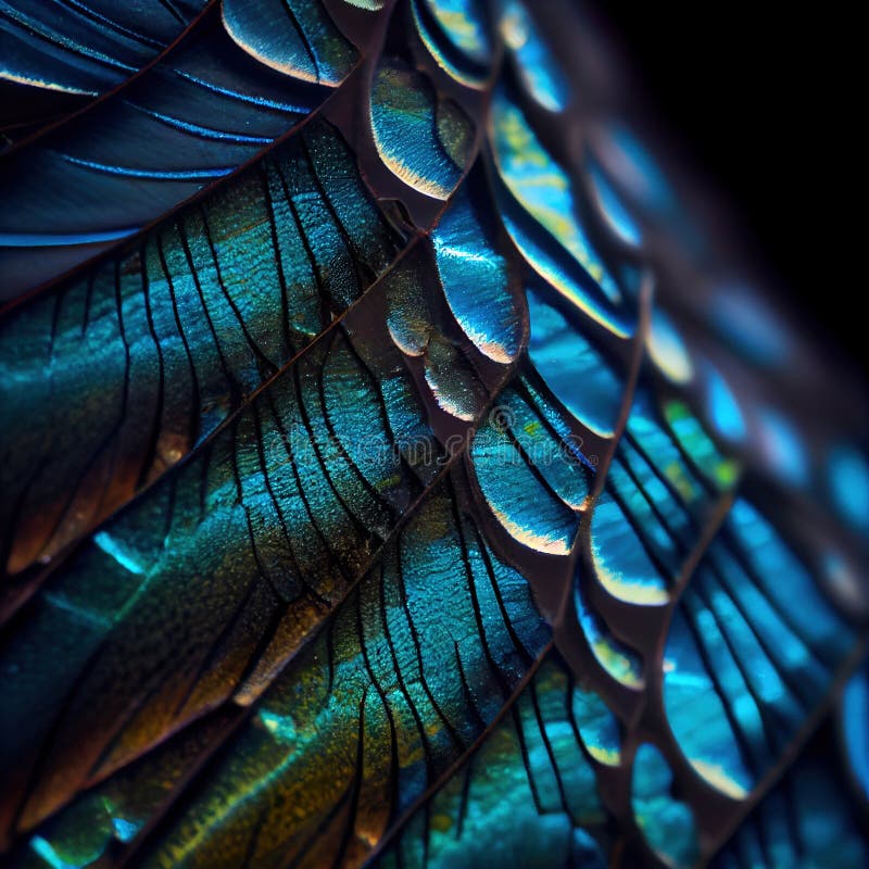 Wings of a Butterfly Morpho Texture Background. Stock Photo - Image of ...