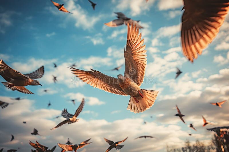 Wings of Freedom Flight S Liberation Stock Illustration - Illustration ...