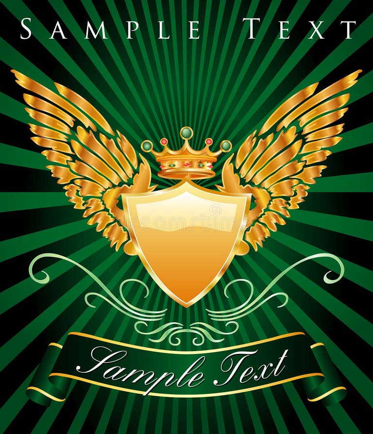 Blank Logo Crest Wings Stock Illustrations – 170 Blank Logo Crest Wings ...