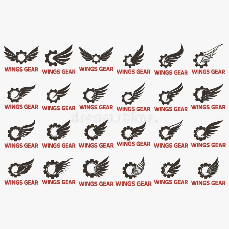 Wings icon set vector stock vector. Illustration of freedom - 305342850