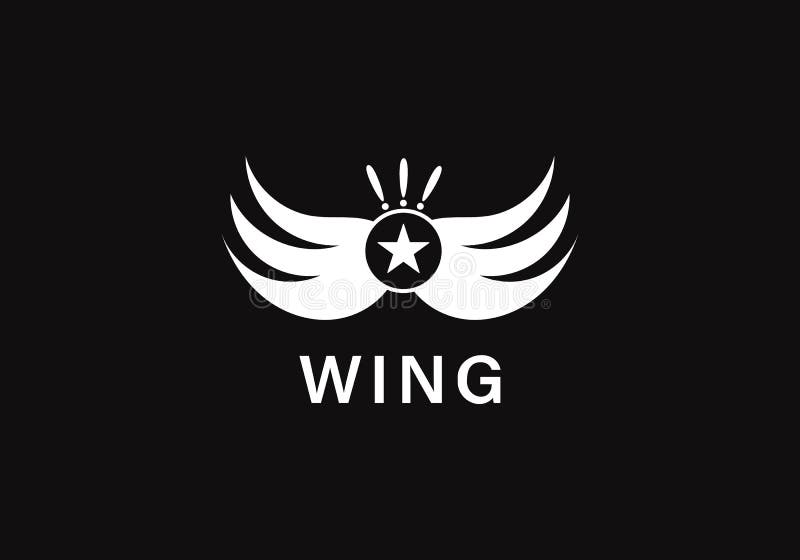Wings Logo Abstract Design Vector Template Wings Logo. Aircraft Wings ...