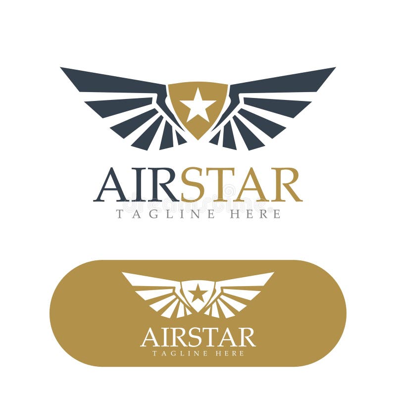 Wings Logo Design Falcon Bird Vector Image Stock Vector - Illustration ...