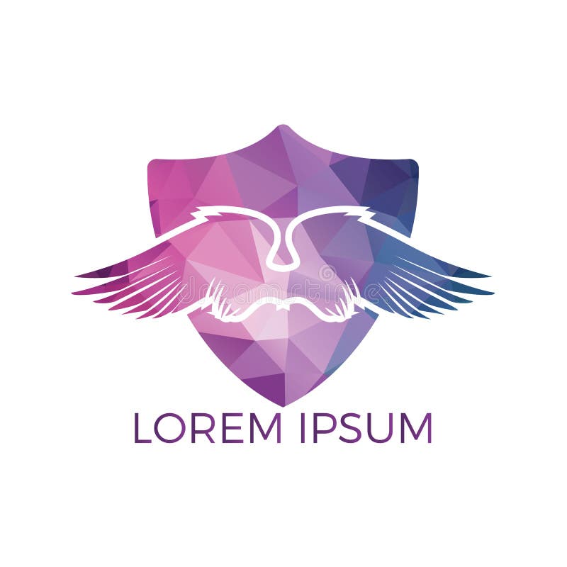 Wings Logo Design Template. Aircraft Wings Logo Icon. Stock ...