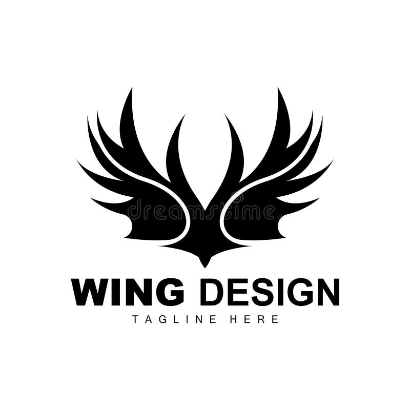 Wings Logo, Phoenix Logo, Bird Wing Vector, Template Illustration, Wing ...