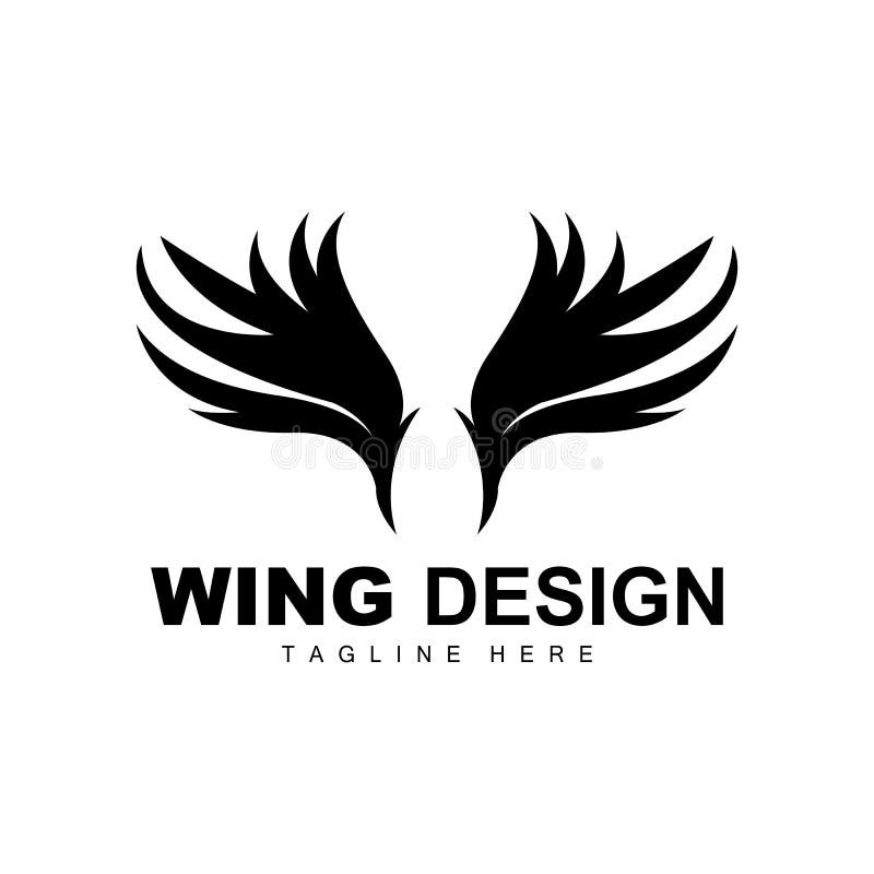 Wings Logo, Phoenix Logo, Bird Wing Vector, Template Illustration, Wing ...