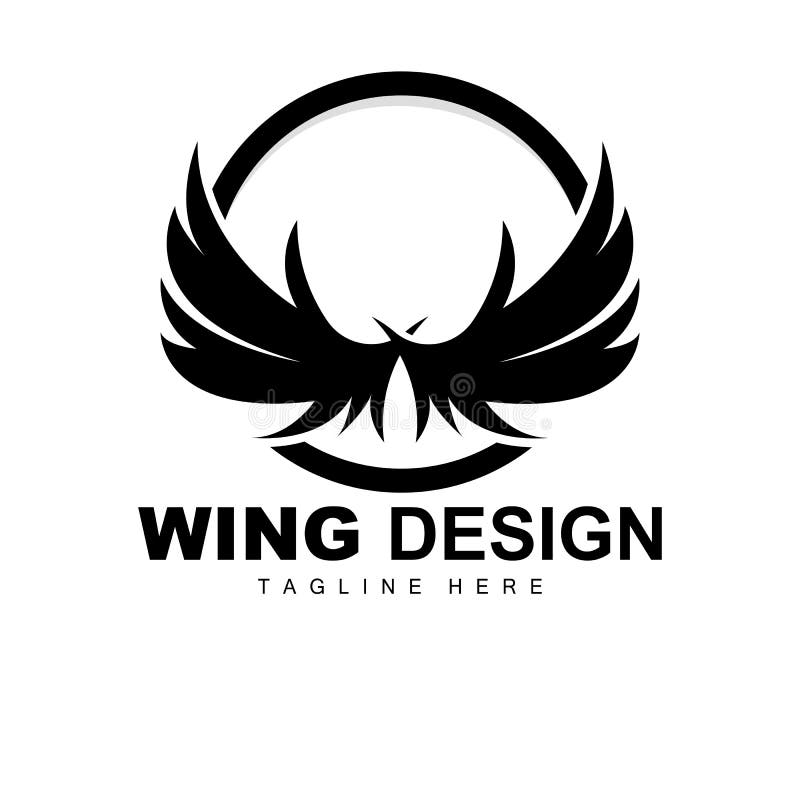 Wings Logo, Phoenix Logo, Bird Wing Vector, Template Illustration, Wing ...