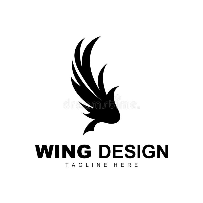 Wings Logo, Phoenix Logo, Bird Wing Vector, Template Illustration, Wing ...