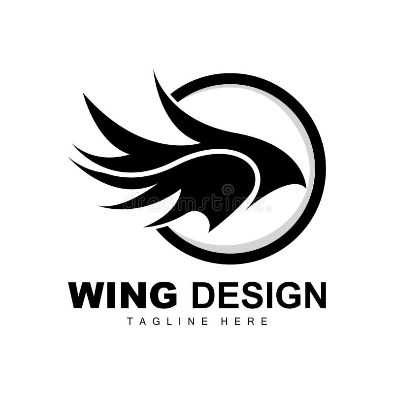 Wings Logo, Phoenix Logo, Bird Wing Vector, Template Illustration, Wing ...