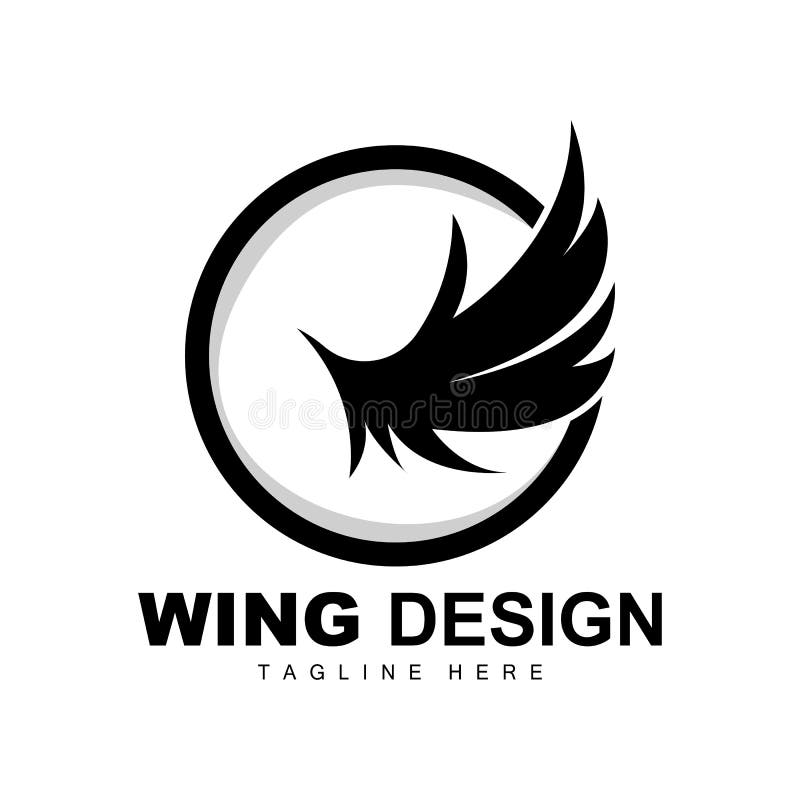 Wings Logo, Phoenix Logo, Bird Wing Vector, Template Illustration, Wing ...