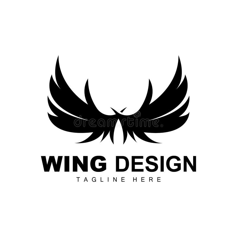 Wings Logo, Phoenix Logo, Bird Wing Vector, Template Illustration, Wing ...