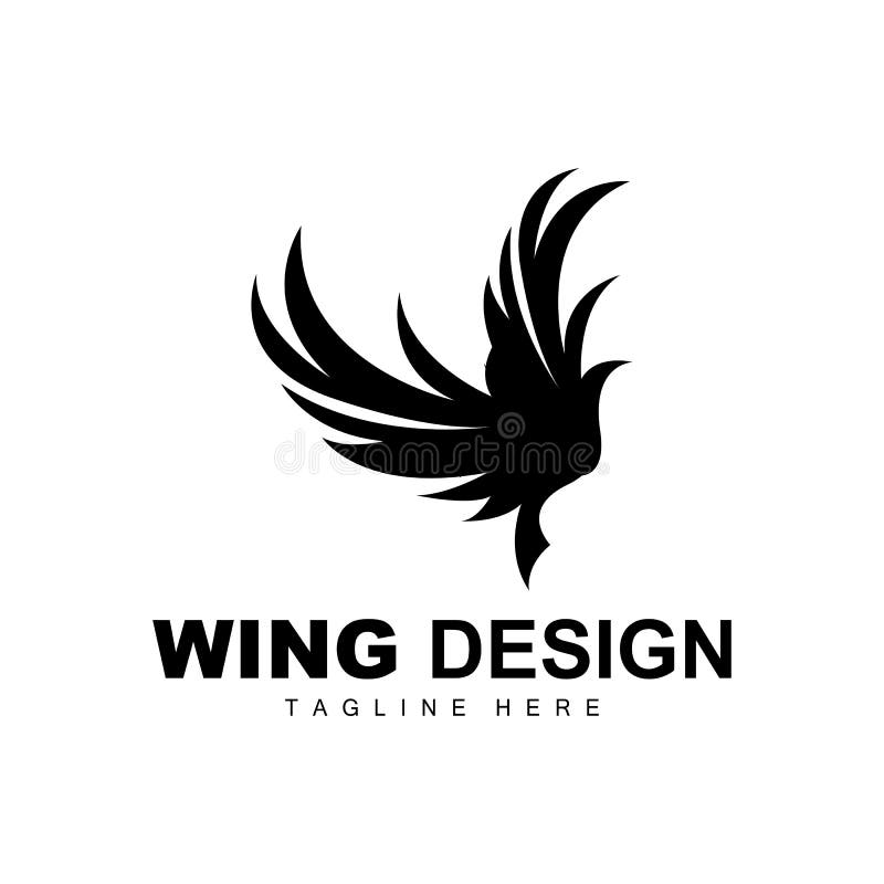 Wings Logo, Phoenix Logo, Bird Wing Vector, Template Illustration, Wing ...