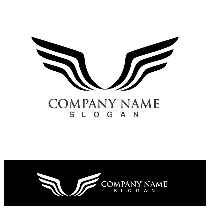 Wings Logo Vector Icon Symbol Illustration Design Template Stock Vector ...