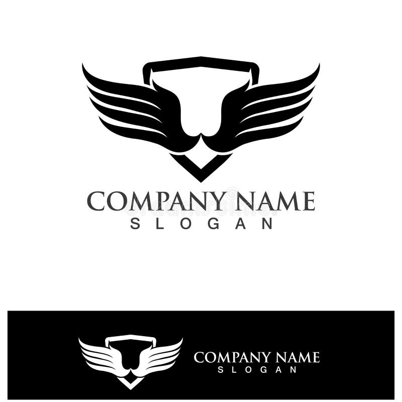 Wings Logo Vector Icon Symbol Illustration Design Template Stock Vector ...