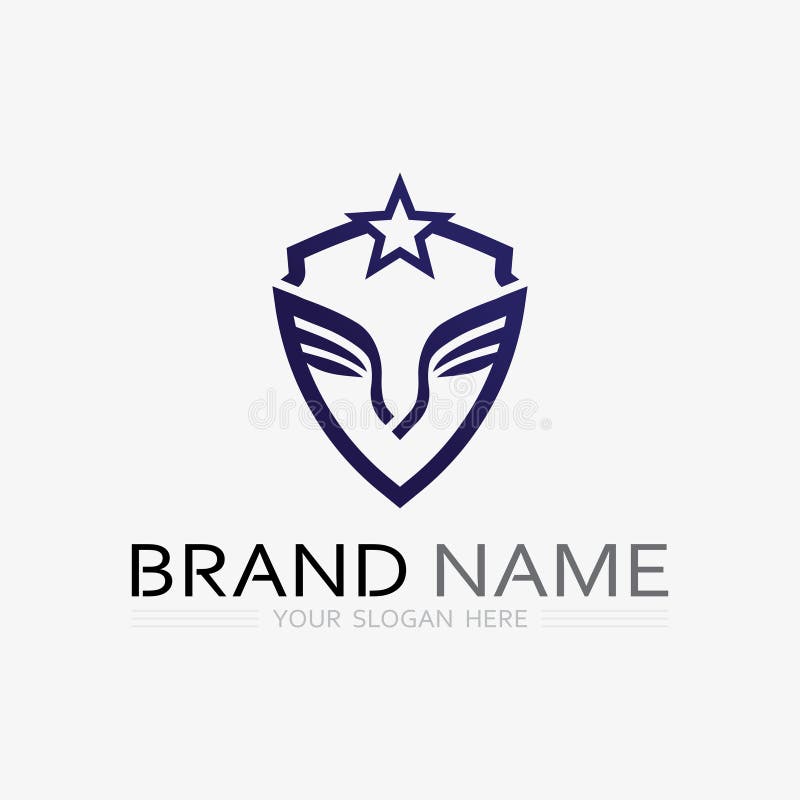 Wings Logo Vector Icon Symbol Illustration Design Template Stock ...