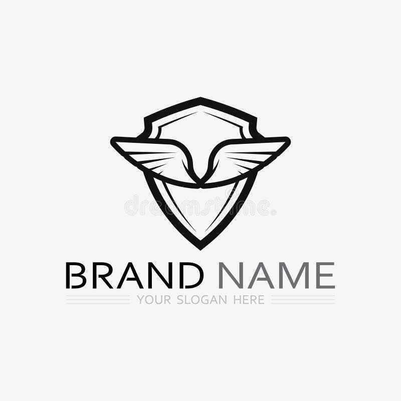 Wings Logo Vector Icon Symbol Illustration Design Template Stock ...