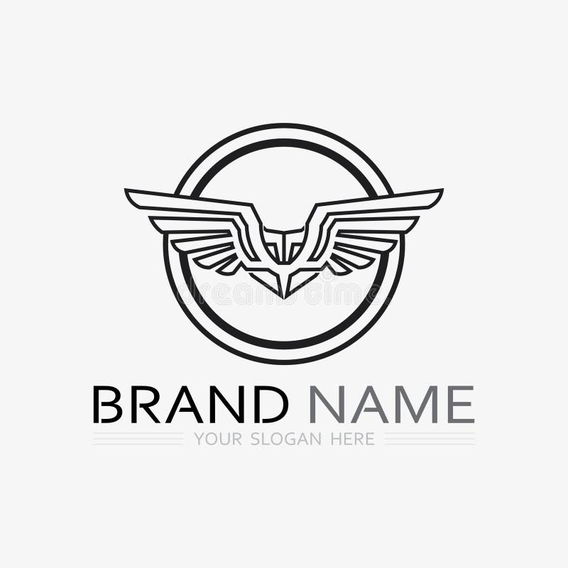 Wings Logo Vector Icon Symbol Illustration Design Template Stock ...
