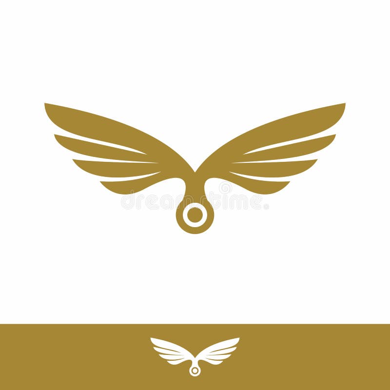 Wings with One Eye Logo Template Stock Vector - Illustration of graphic ...