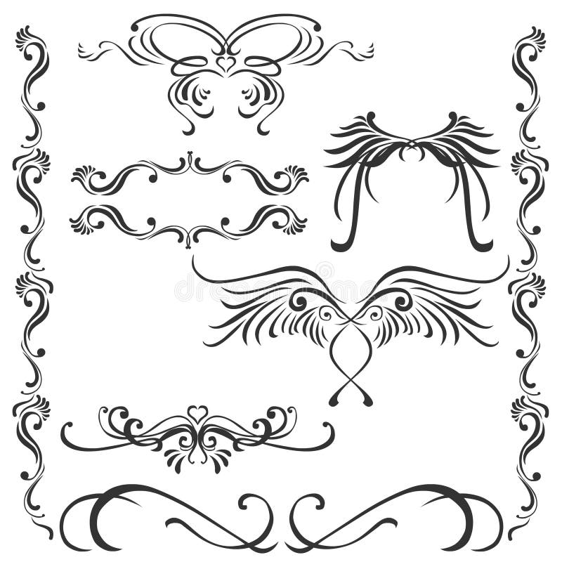 Abstract Vector Design Elements ,Borders ,Frames Stock Vector ...