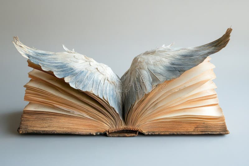 Wings Rising from an Open Book Represent the Power of Stories To ...