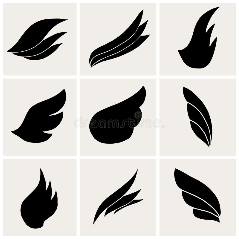 Angel wings vector icon stock vector. Illustration of flat - 84771155