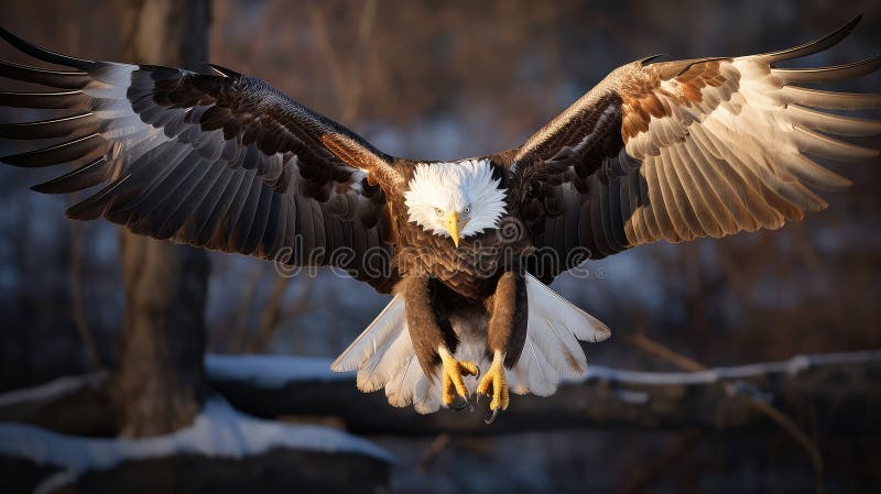 Wings silver eagle stock illustration. Illustration of flight - 324973154