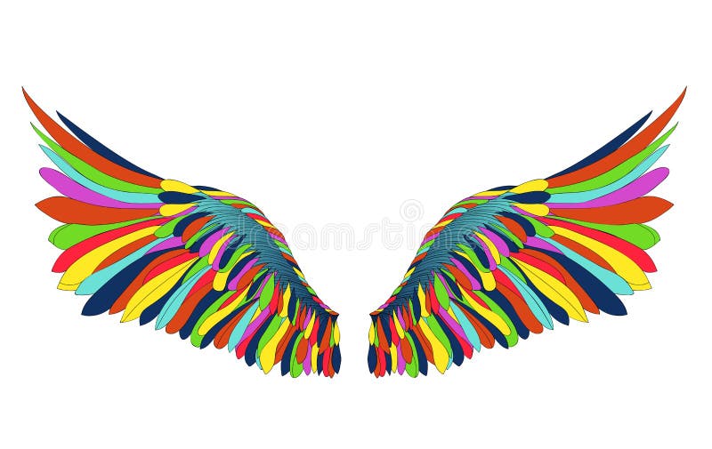 Wings. Vector Illustration on White Background Stock Vector ...