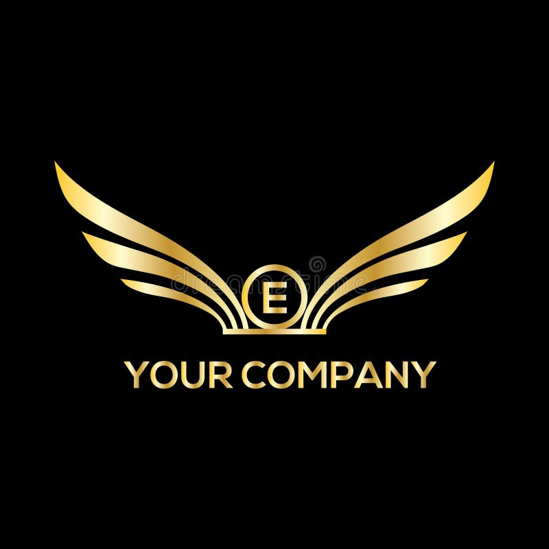 E Letter Sign Angel Wings Monogram Wing Vector Logo Template Stock ...