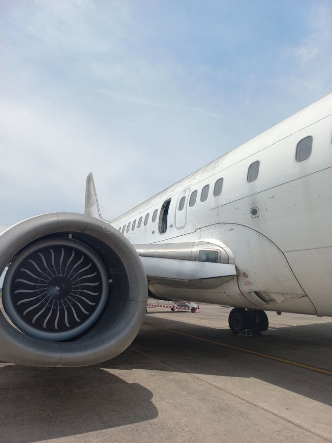 A wings of white plane stock image. Image of wings, flight - 259245809