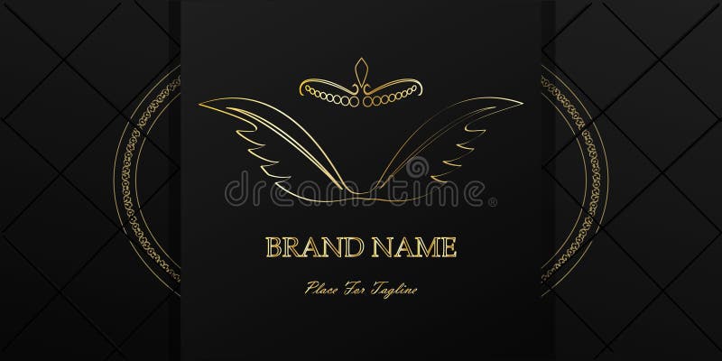 Wings Creative Luxury Vector Logo Stock Vector - Illustration of banner ...