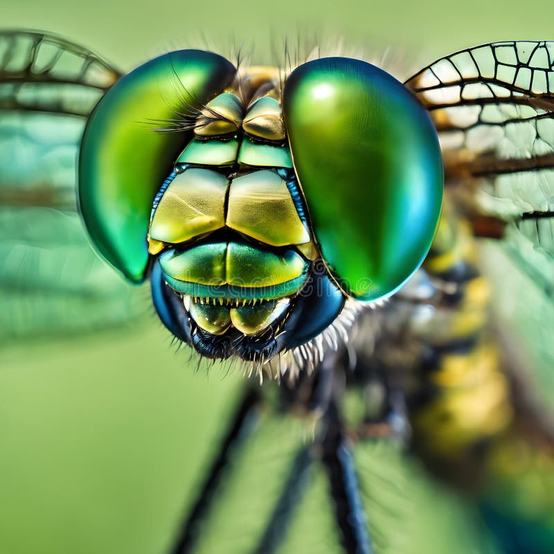 Wings and Wonders: the Dragonfly S Exquisite Details Stock Illustration ...