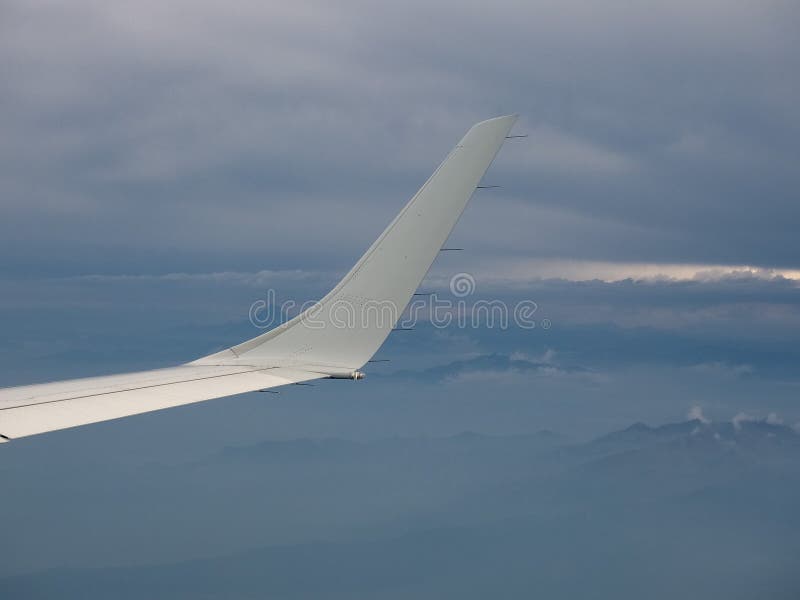Wingtip Winglet To Improve Aircraft Drag Stock Photo - Image of ...