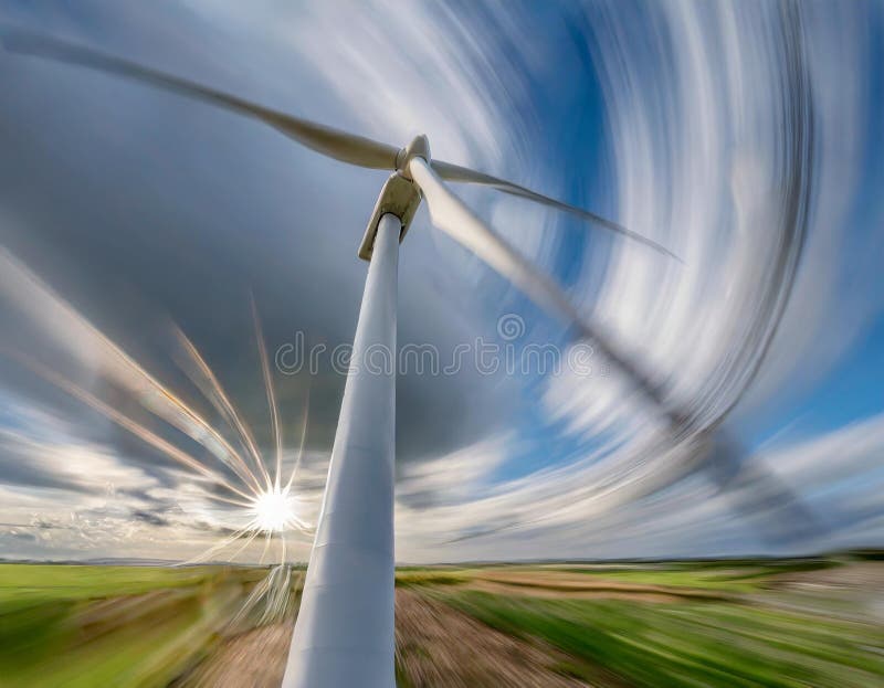 Winidmill Generating Electricity As a Renewable and Alternative Energy ...