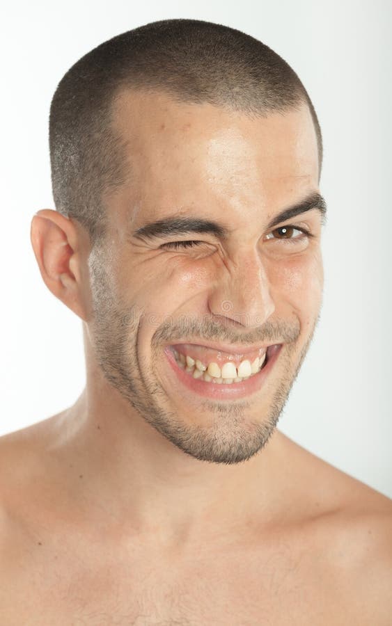 Wink stock photo. Image of complicity, young, sign, expression - 67202736