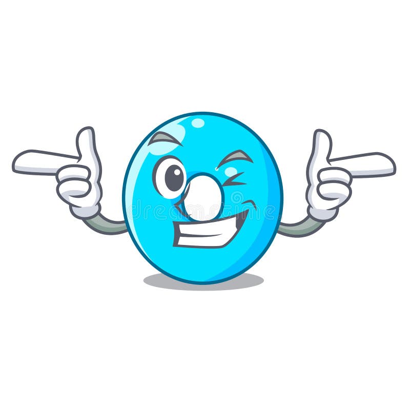 Wink the Number Zero on a Cartoon Stock Vector - Illustration of ...