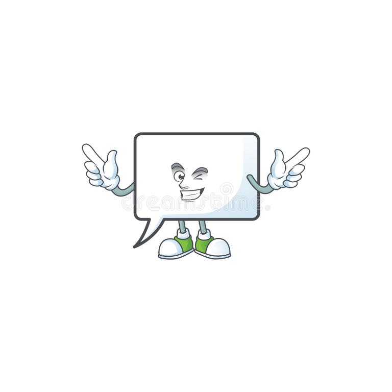 Wink Rectangle Bubble for Comic Column Text Stock Vector - Illustration ...