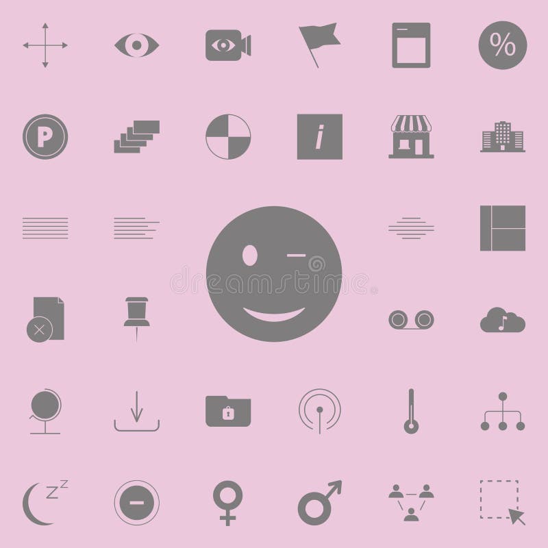 Wink Smiley Icon. Web Icons Universal Set for Web and Mobile Stock ...