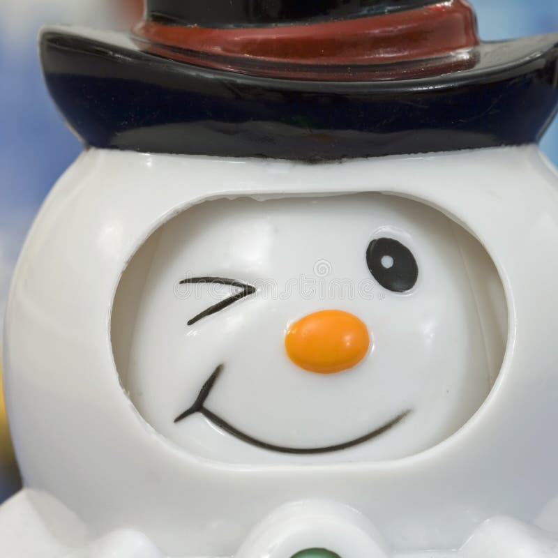 Wink snowman square stock image. Image of children, greetings - 7048153